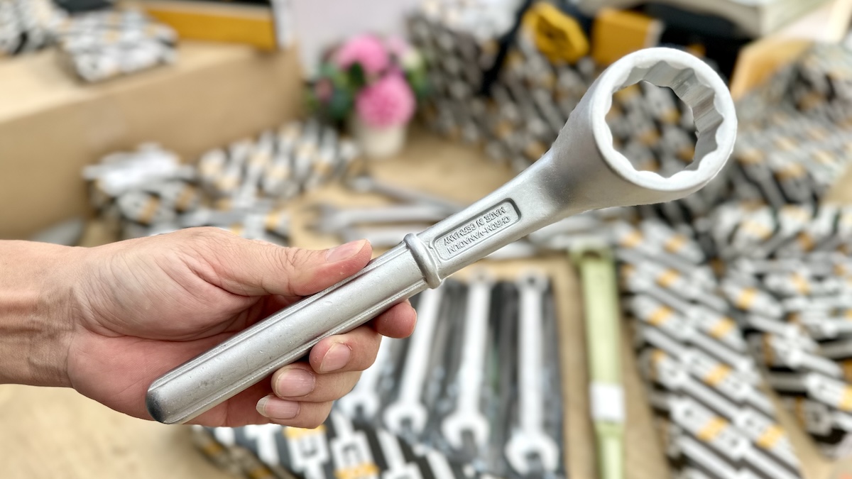 Construction ring spanner ELORA 85, according to DIN 475