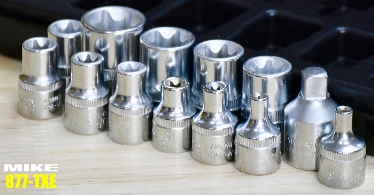 ELORA socket set 877-TXE suitable for outside TORX® screws