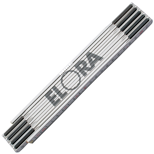 Oak wood folding rule ELORA 1544H, 2m scale, class III accuracy